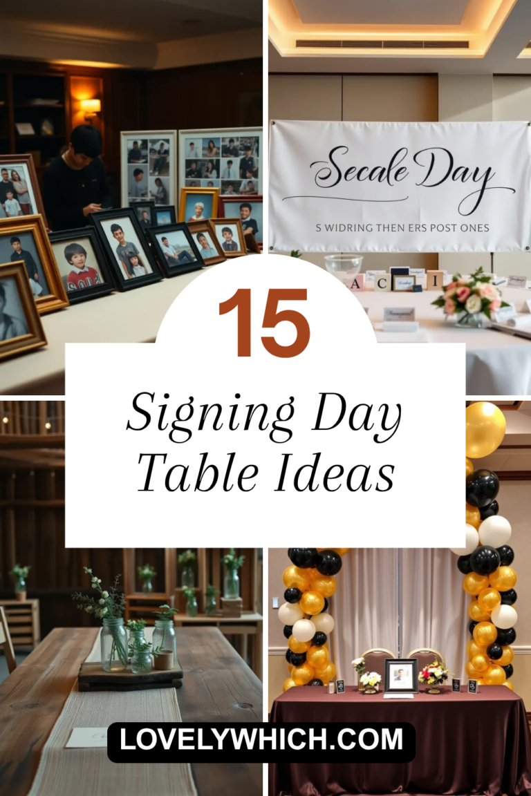 15 Signing Day Table Ideas: Creative, Memorable, and Easy to Execute ...